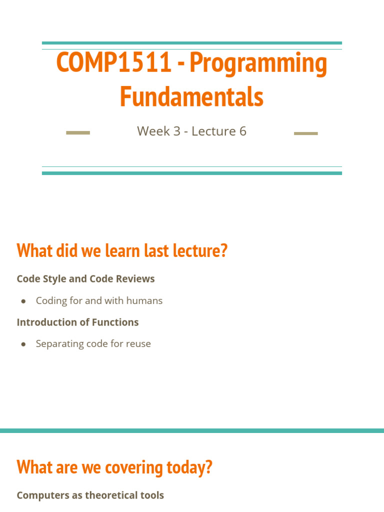 06 - Theory of A Computer and Arrays | PDF | Computer Data Storage ...