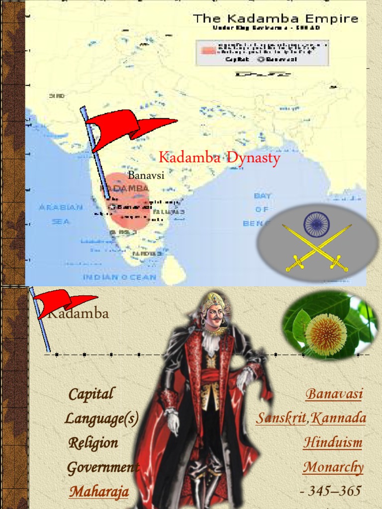 Kadamba Dynasty Overview and Map | PDF | Travel | Religion & Spirituality