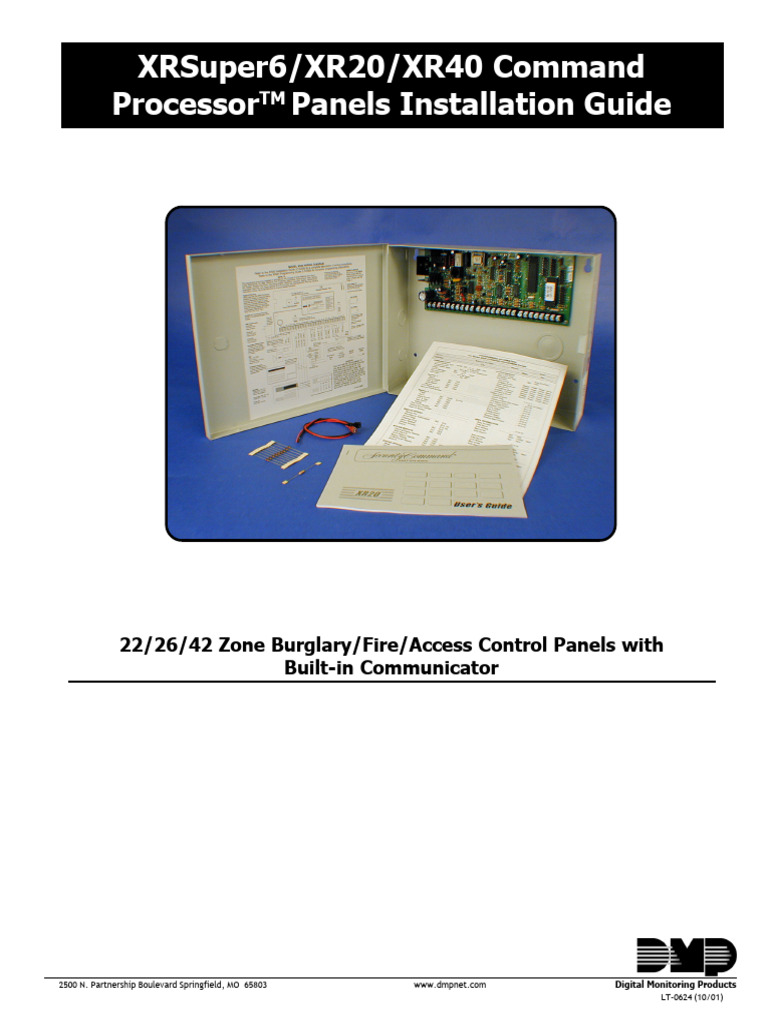 DMP Alarm Panel XRSuper6-XR20-XR40 Installation Manual | PDF | Power ...