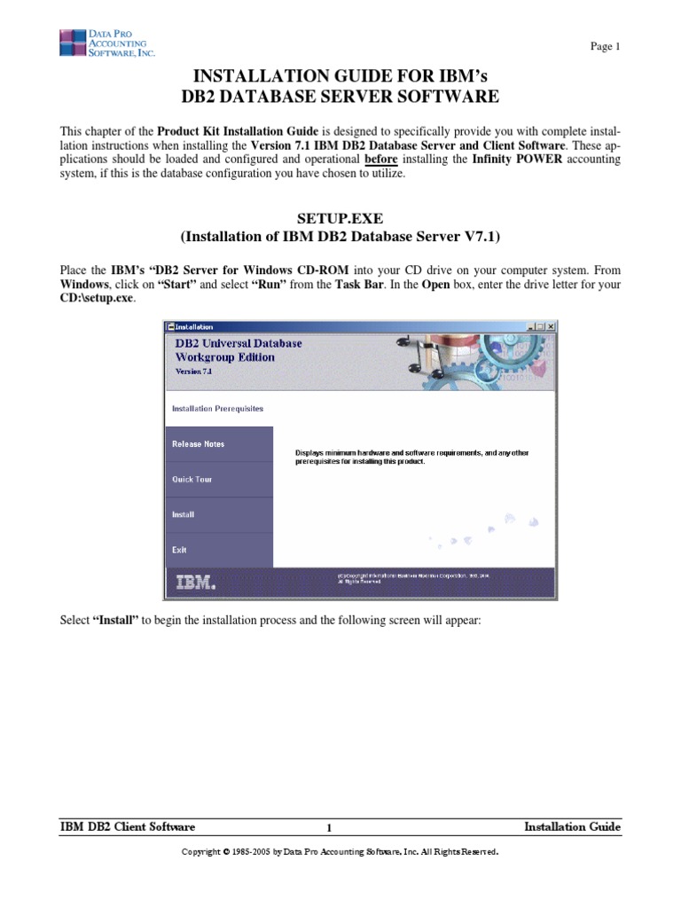 Installation Guide For Ibm'S Db2 Database Server Software | Download Free PDF | Ibm Db2 ...