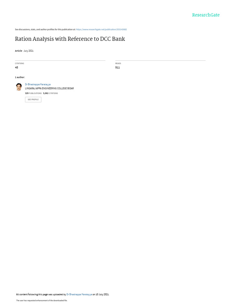 DCC Bank Ratio Analysis Insights | PDF | Quantitative Research ...