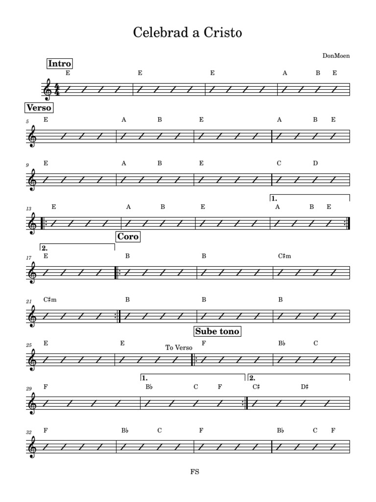 Celebrad A Cristo - DonMoen | PDF
