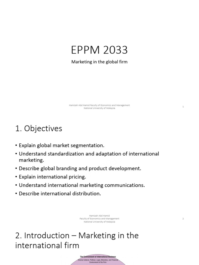 EPPM 2033 W12W13 SEM12425 Marketing and Human Resources in The Global ...