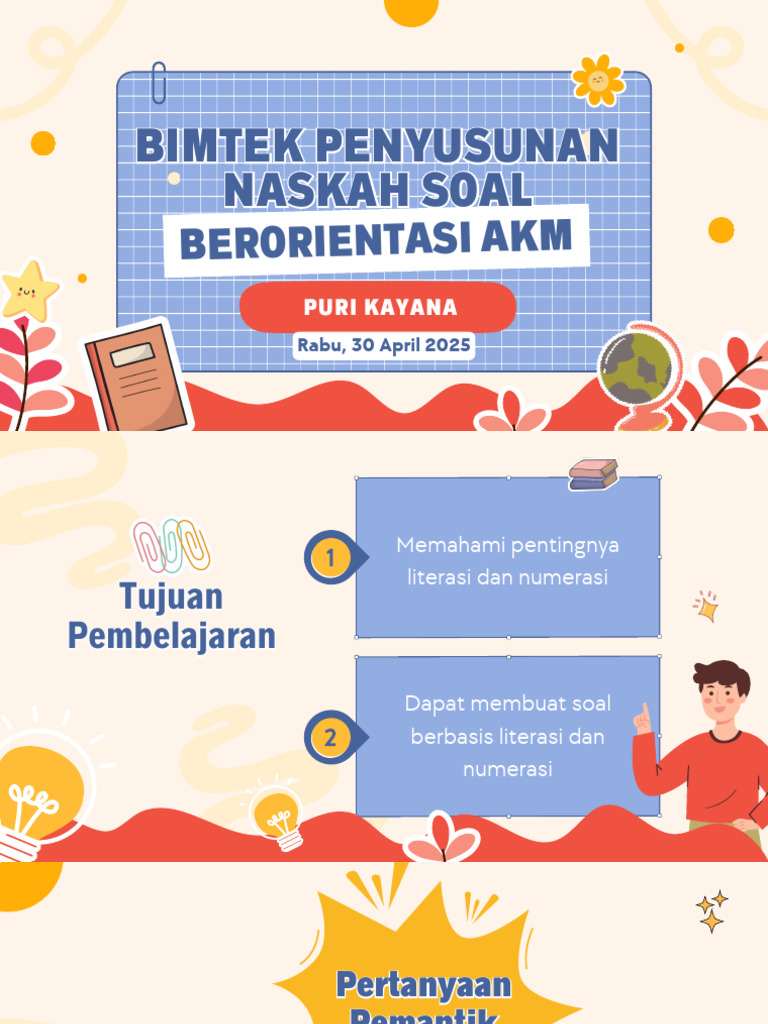 Bimtek Penyusunan Soal Berbasis AKM | PDF