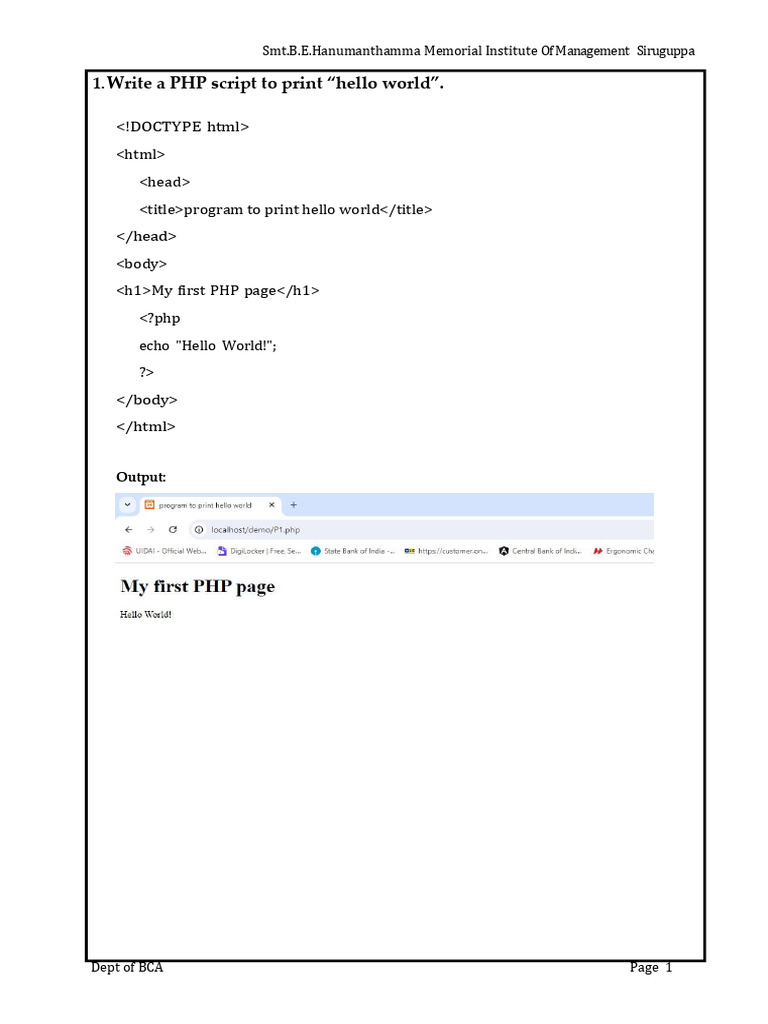 PHP With Mysql - Lab - Program | PDF | Chess Theory | Chess