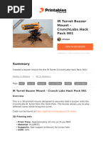 Mark Rober Turret From Hack Pack | PDF | Gun Turret | Infrared