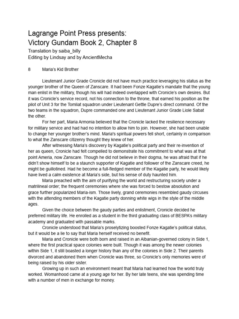(LPP) Victory Gundam Book 2 Chapter 08 | PDF | Immortality
