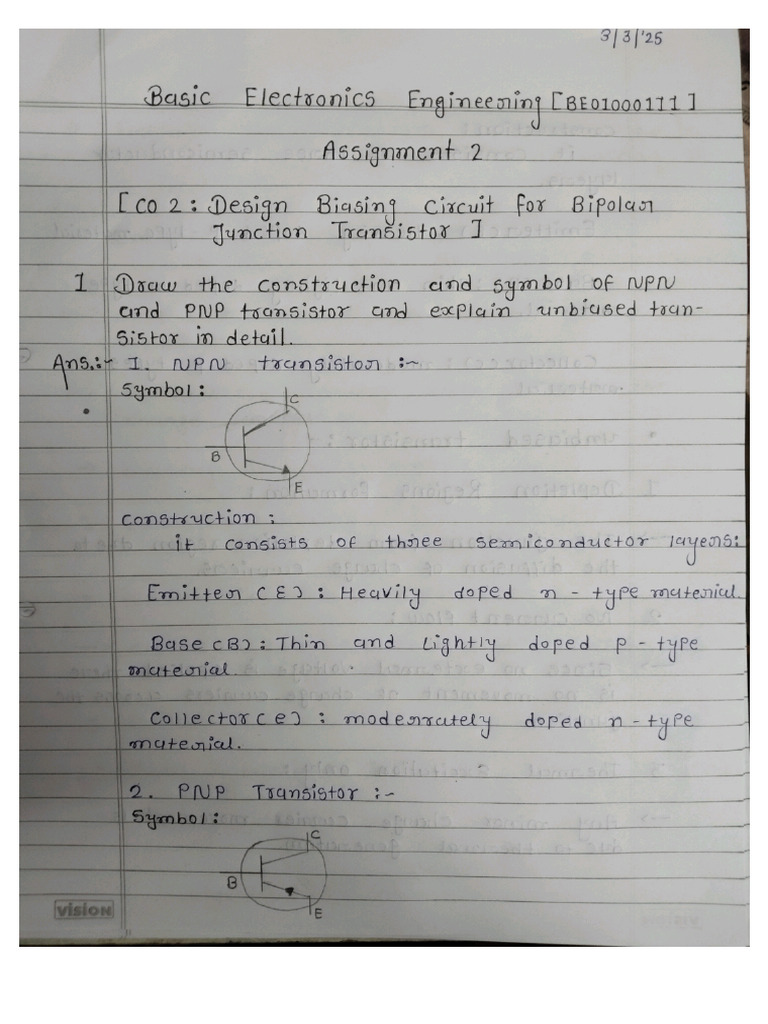 CO-2 BE Assignment Handwritten Notes | PDF