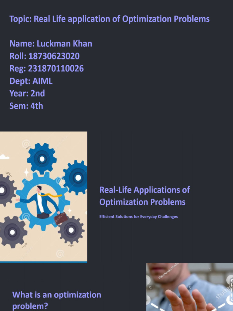 Optimisation Technique | PDF