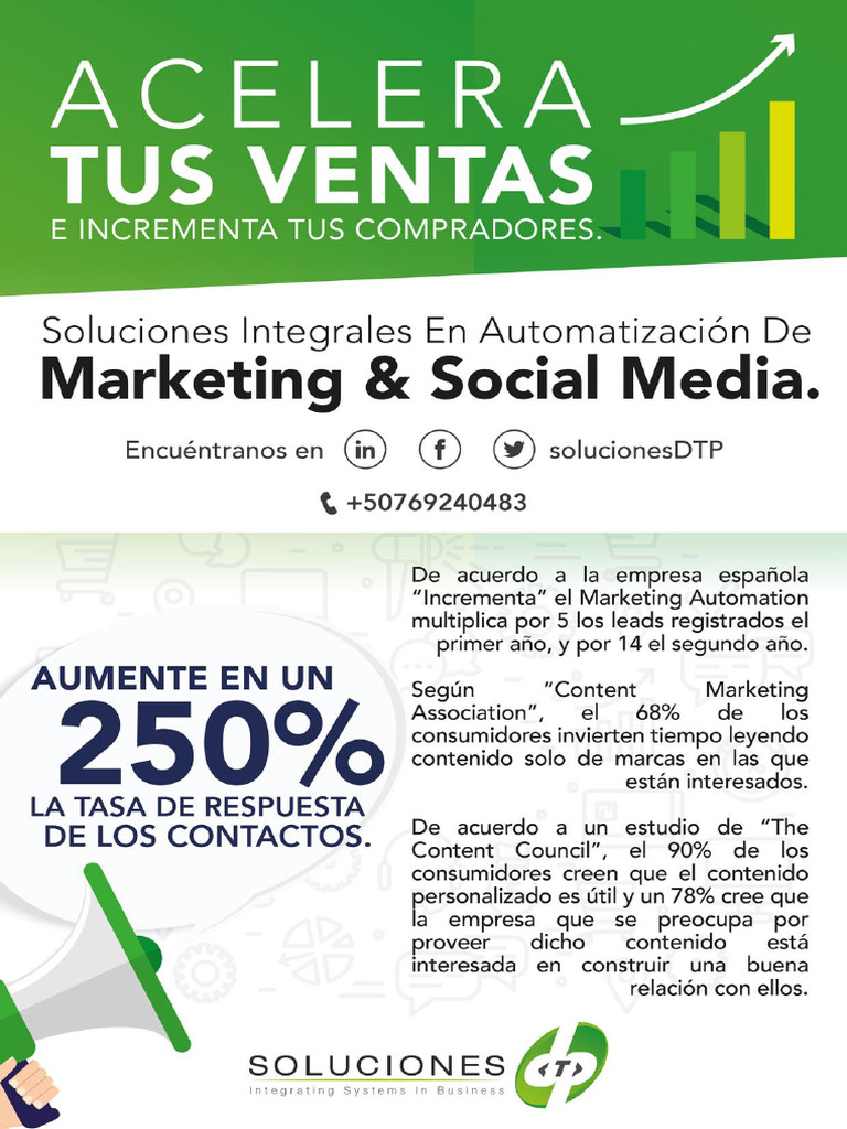 Flyer Ia Marketing Automation Clientes SolucionesDTP | PDF