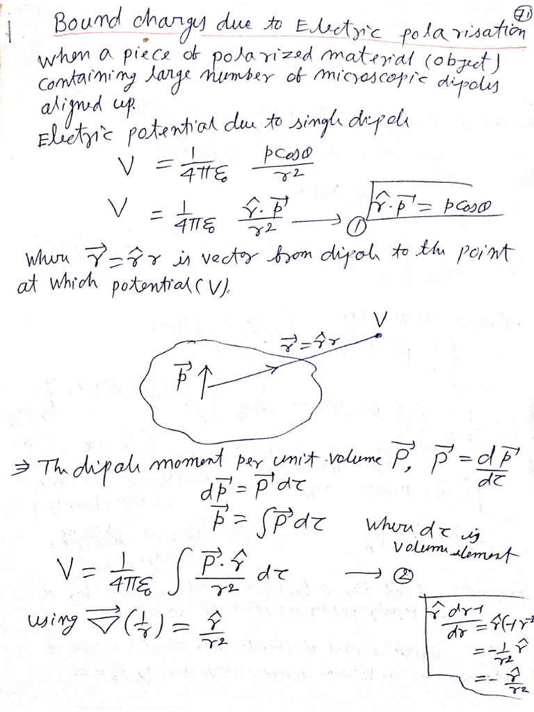 Boundary Charge Electric Polarization | PDF