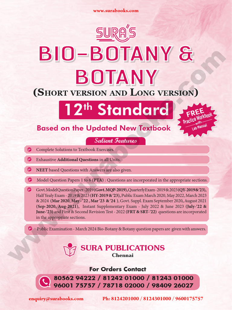 XII - Bio-Botany & Botany (EM) - MG Sample | PDF | Fertilisation ...