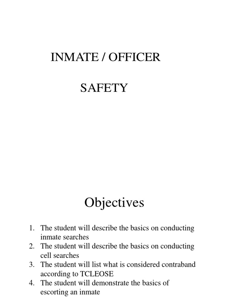 Inmate Search & Safety Guide | PDF | Prison | Violence