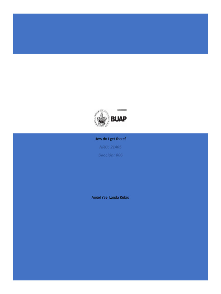 How Do I Get There | PDF