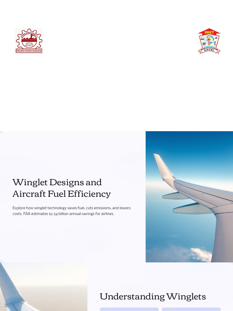 Winglet Designs and Aircraft Fuel Efficiency | PDF | Aerospace | Aircraft