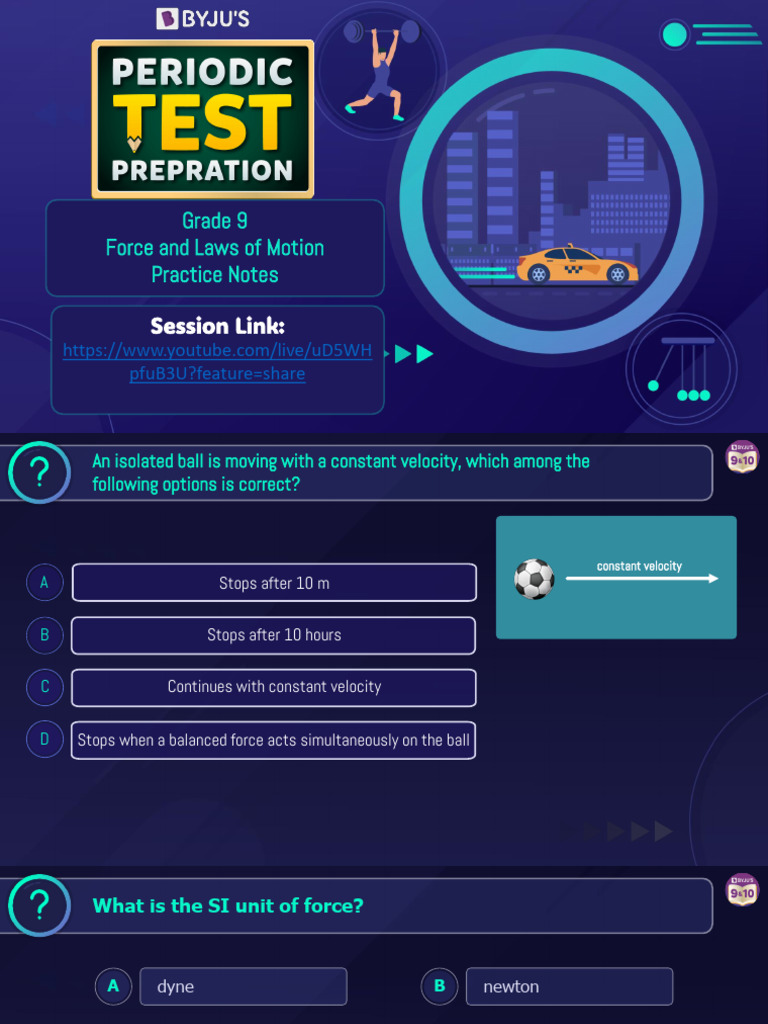 Force and Laws of Motion Practice Notes | PDF | Force | Newton's Laws ...