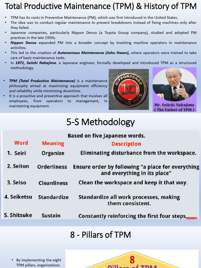 Total Productive Maintenance Overview | PDF | Business