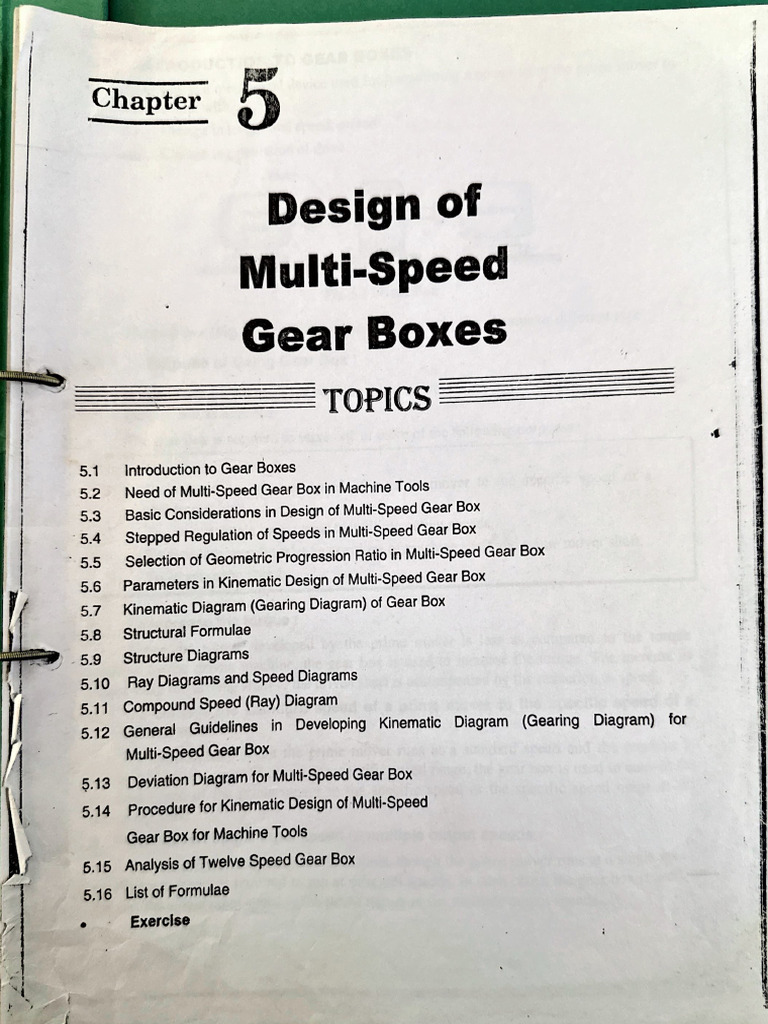 Design of Multispeed Gearbox | PDF
