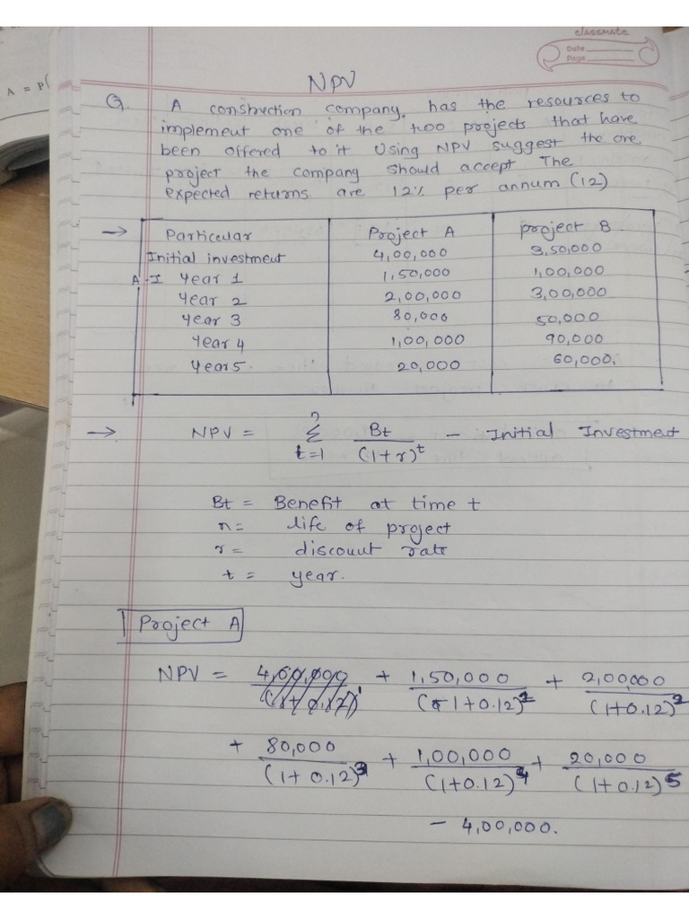 NPV Numerical | PDF