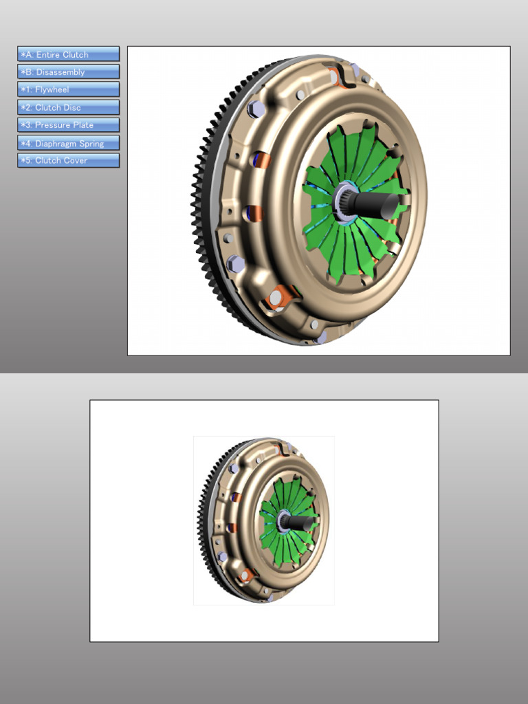 G49009 3D Clutch Mechanism Drivetrain | PDF
