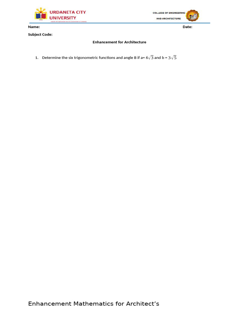 Ehancement For Architecs Final Exam | PDF