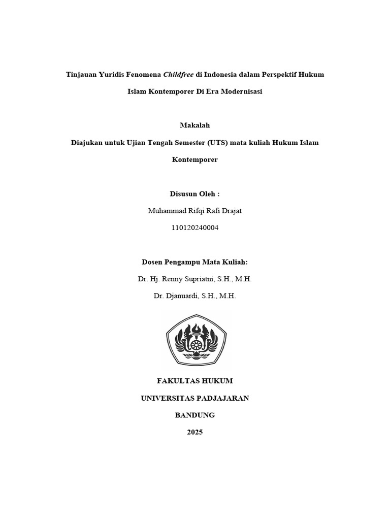 UTS Hukum Islam Kontemporer | PDF