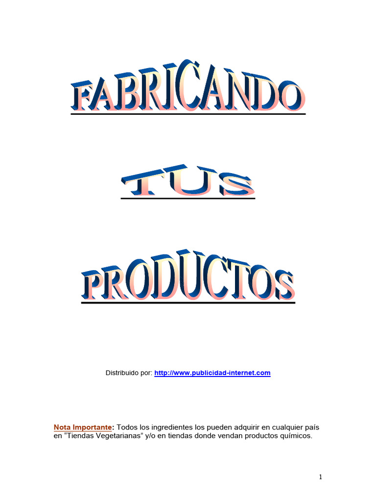 Libro de Formulas | PDF | Jabón | Aceite de oliva