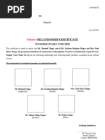 Relationship Certificate | PDF