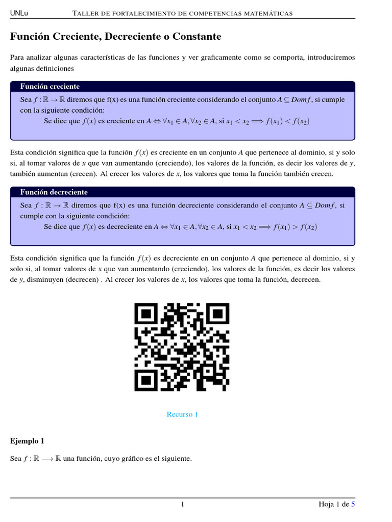 Introduccion A Las Funciones Segunda Parte | PDF | Función (Matemáticas ...