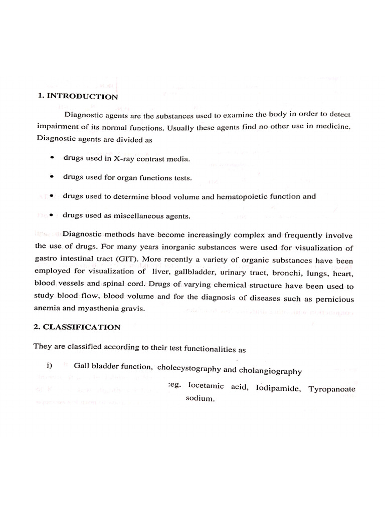 Diagnostic Agent | PDF