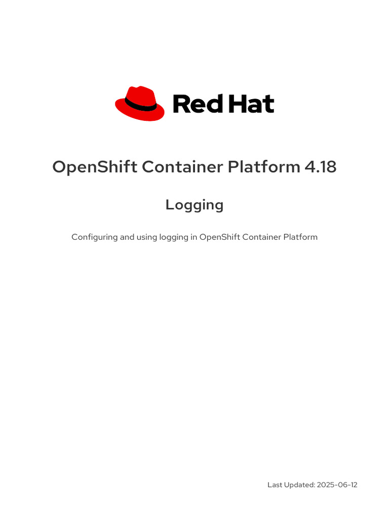 OpenShift Container Platform 4.18 Logging en US | PDF | Creative ...