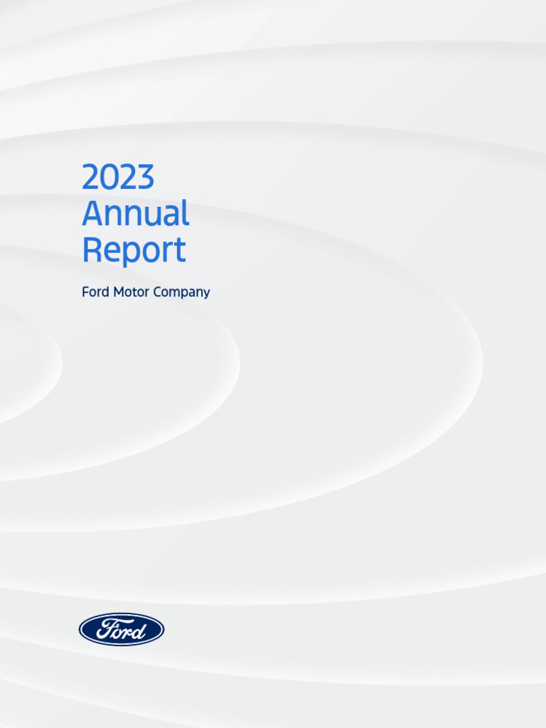 2023 Ford Annual Report | PDF | Ford Motor Company | Stocks