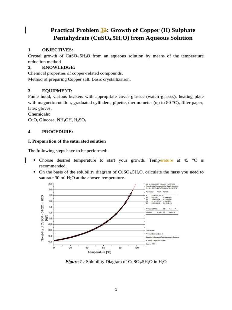 Practical Chemistry Practical III | PDF | Solubility | Crystallization
