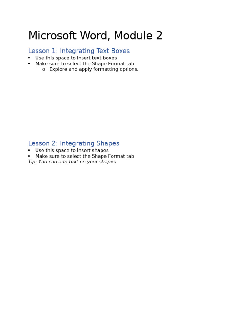 Practice File Word Module2 | PDF