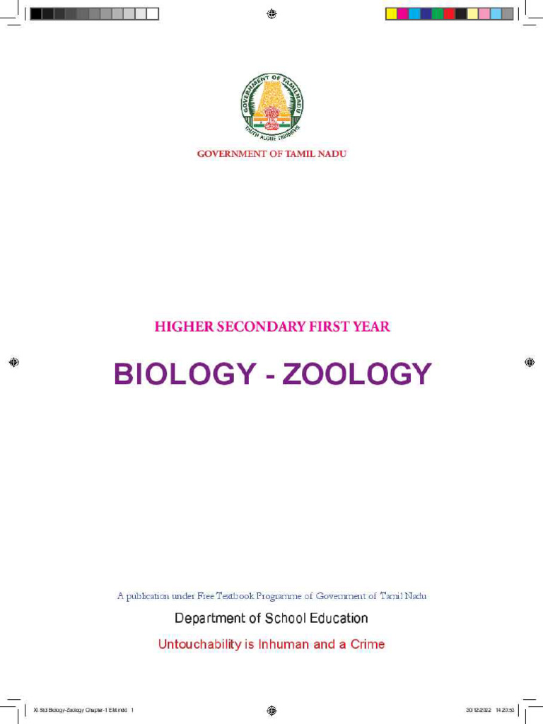 Class 11 Bio Zoology English | PDF