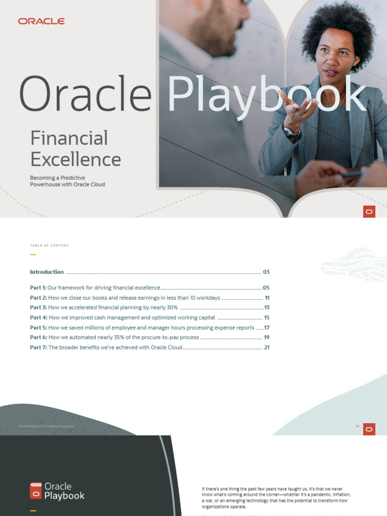 Playbook Ebook Financialexcellence | PDF | Cloud Computing | Oracle Corporation