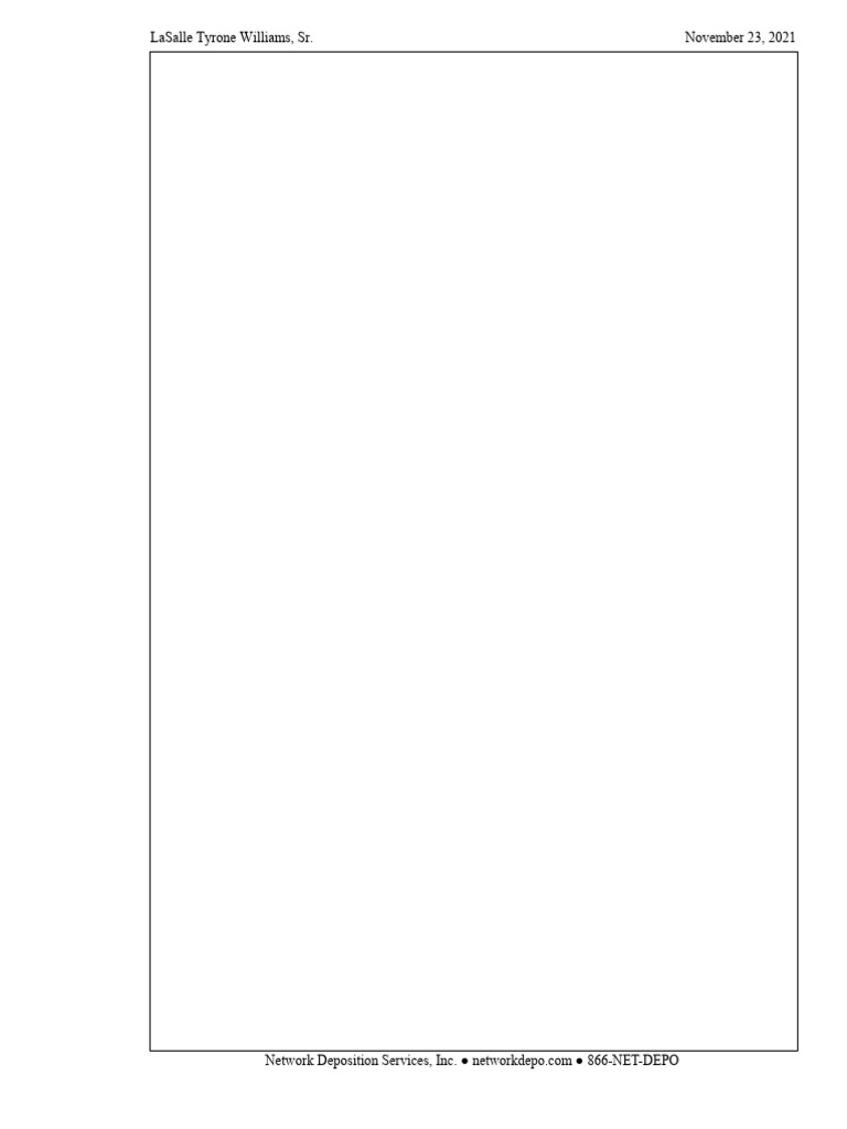 LaSalle Tyrone Williams Trascript | PDF | Deposition (Law) | Kaiser ...