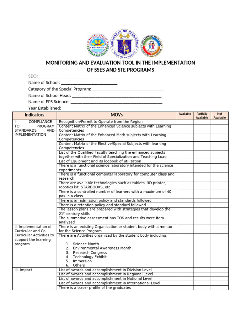 Cebu Province For Sses and Ste Prorgams Me Tool | PDF | Cognition ...