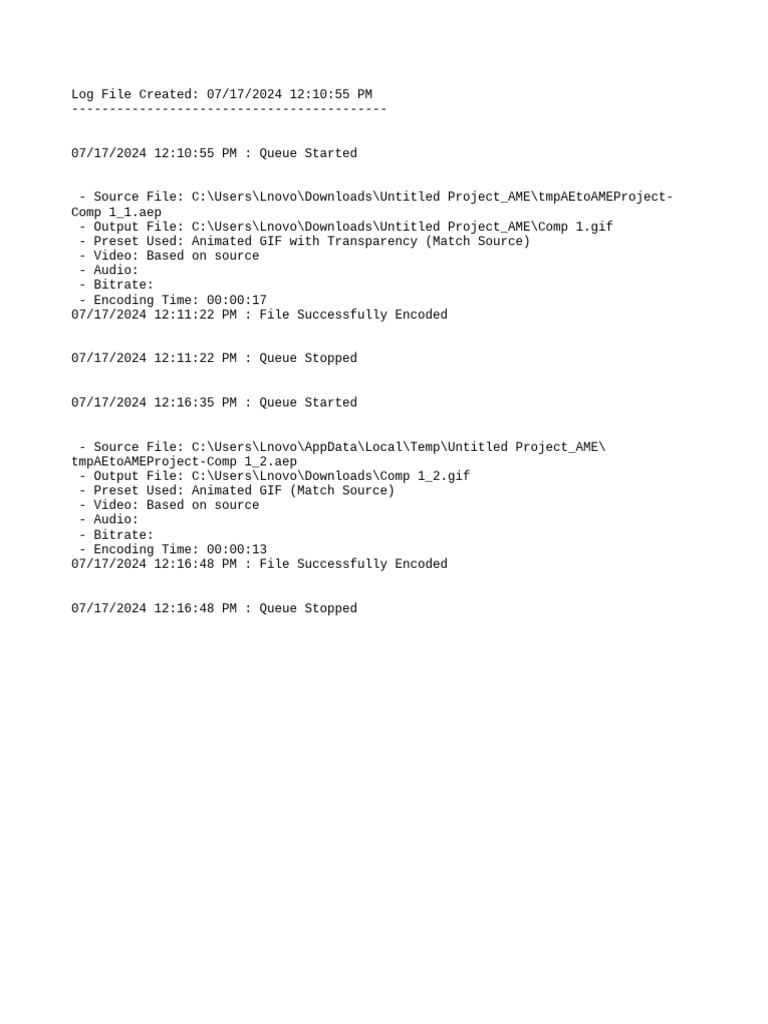 A Me Encoding Log | PDF