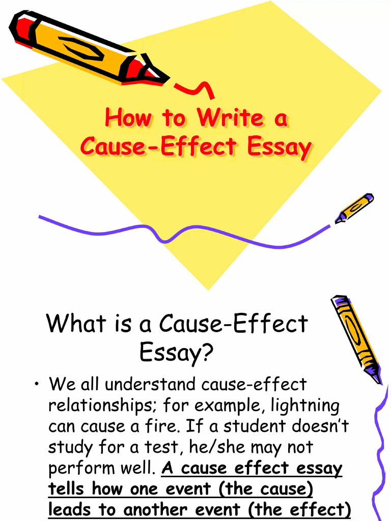 Cause and Effect Writing | PDF