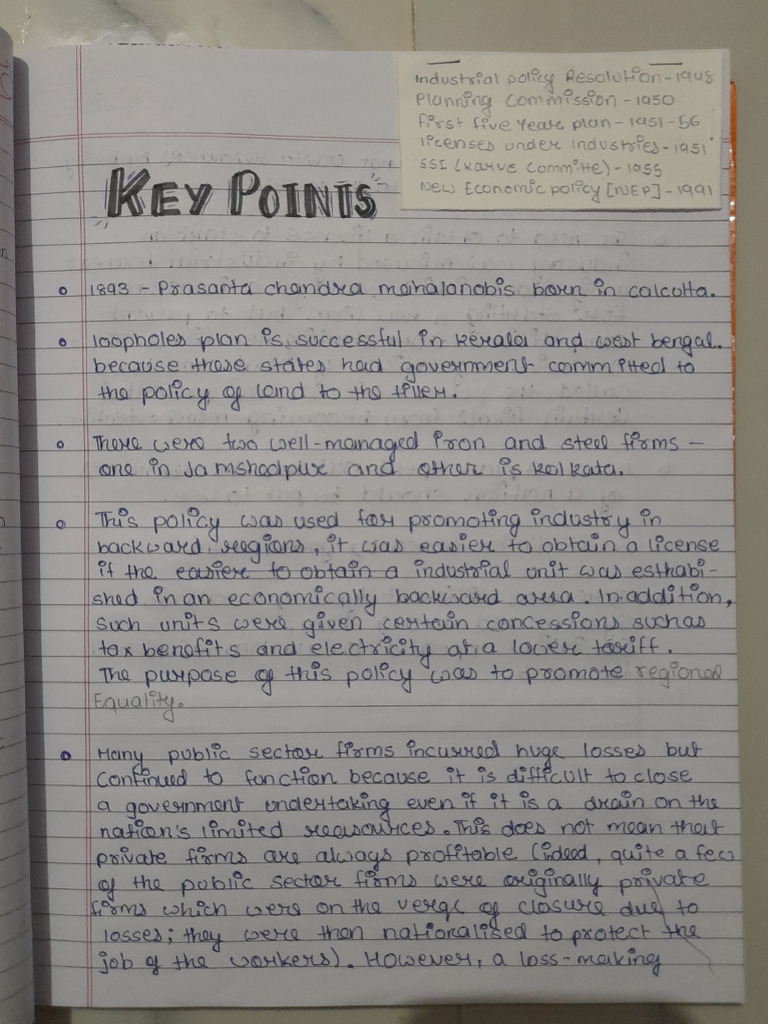 Ch2 Eco Key Points | PDF
