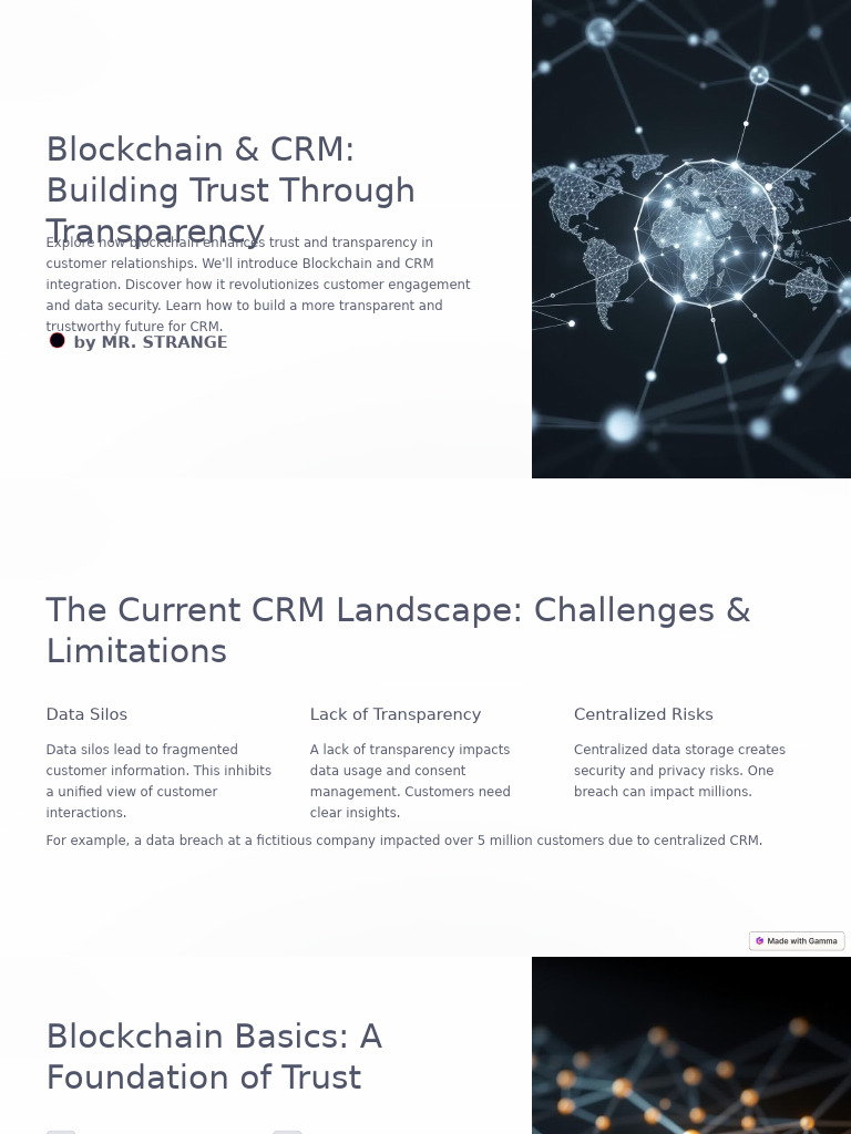 Blockchain and CRM Building Trust Through Transparency | PDF | Customer Relationship Management ...