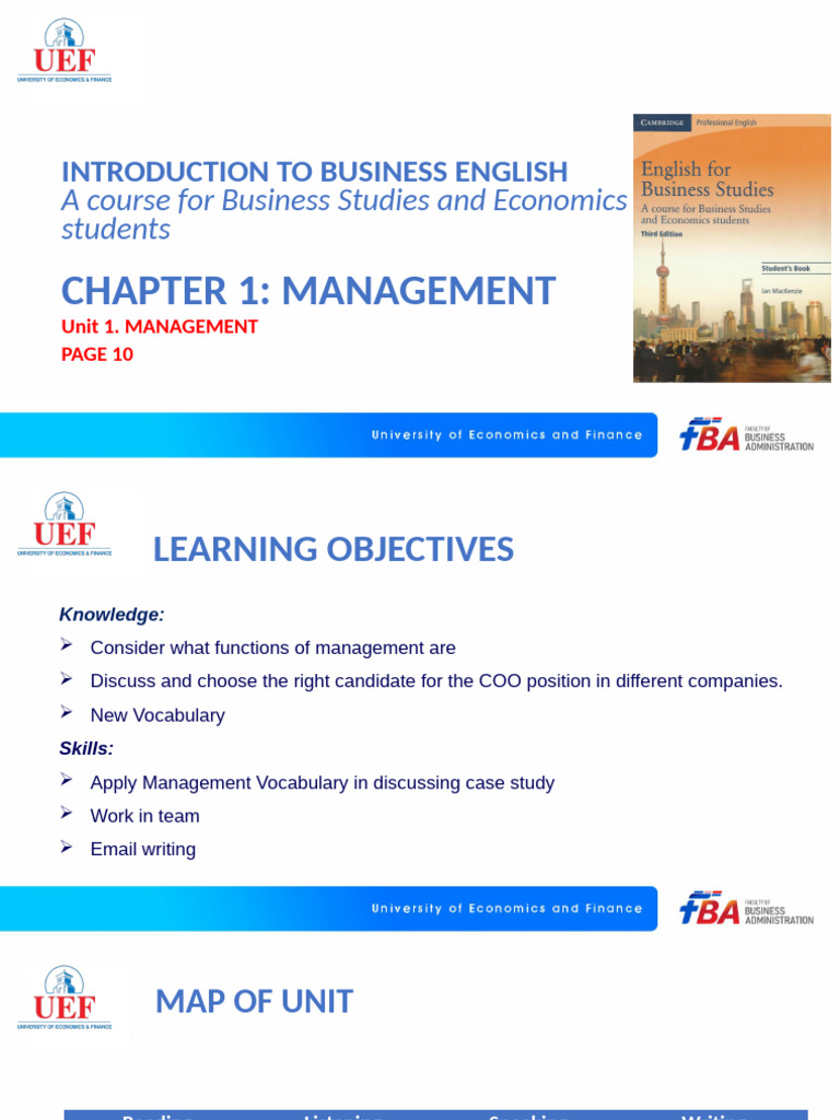 Chapter 1. Management (1.1 Management) | PDF