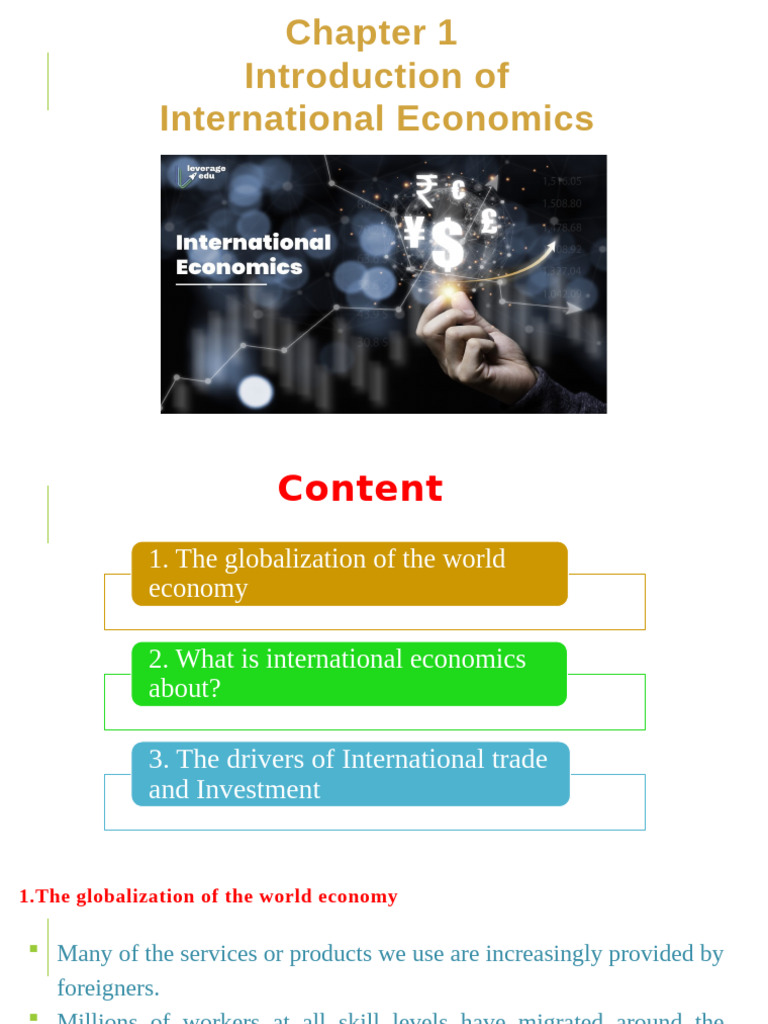 Introduction to International Economics | PDF