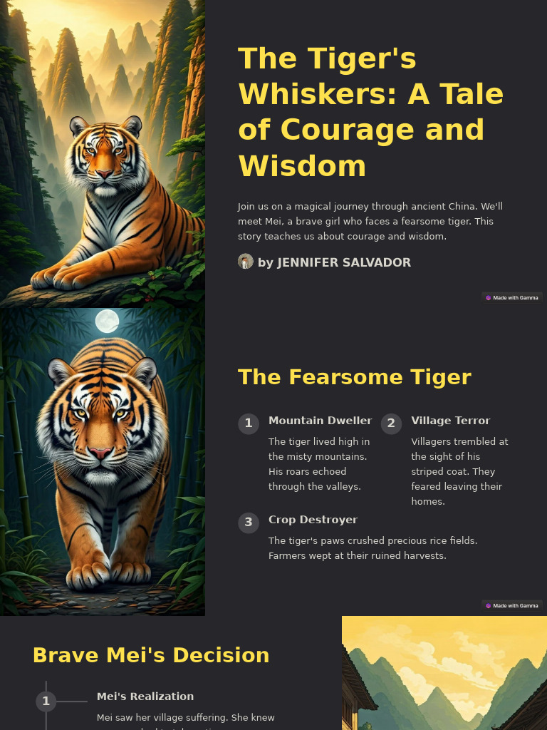 The Tigers Whiskers A Tale of Courage and Wisdom | PDF | Courage | Tiger