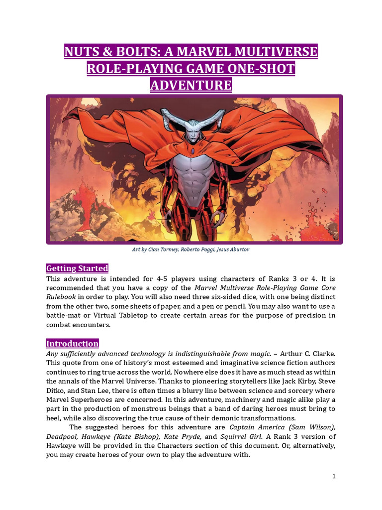 Nuts & Bolts | PDF | Copyright | Marvel Comics