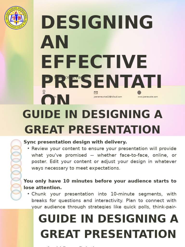 Designing Presentations | PDF | Communication | Human Communication