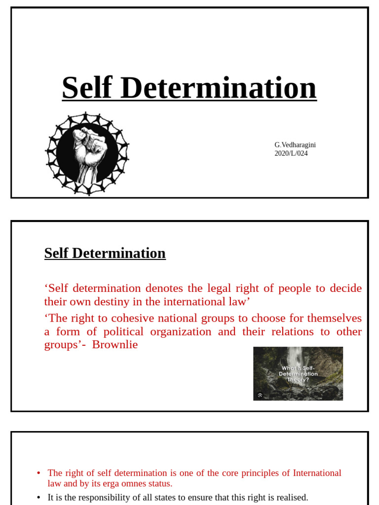 Understanding Self Determination Rights | PDF | Self Determination ...