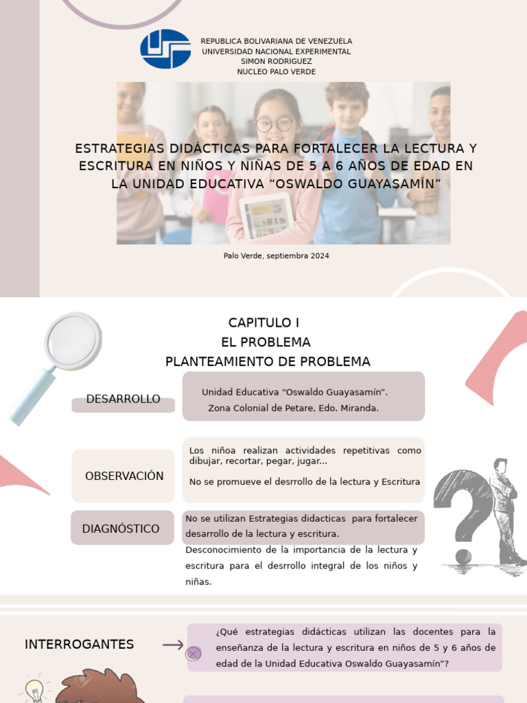 Lectura y Escritura en Niños de Etapa Preescolar | PDF | Sicología ...