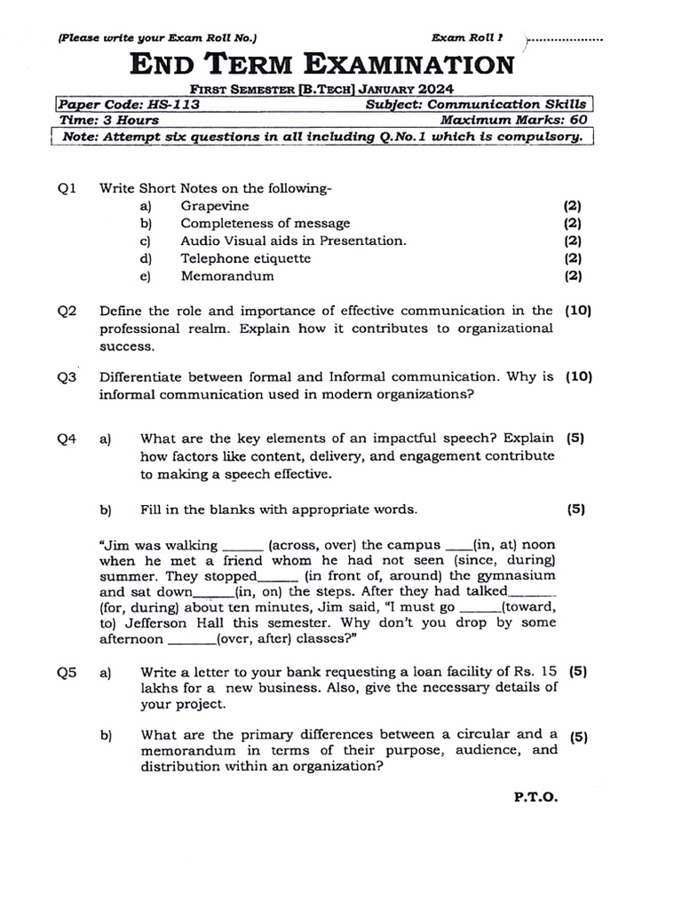 CS 2024 (EndTerm) | PDF